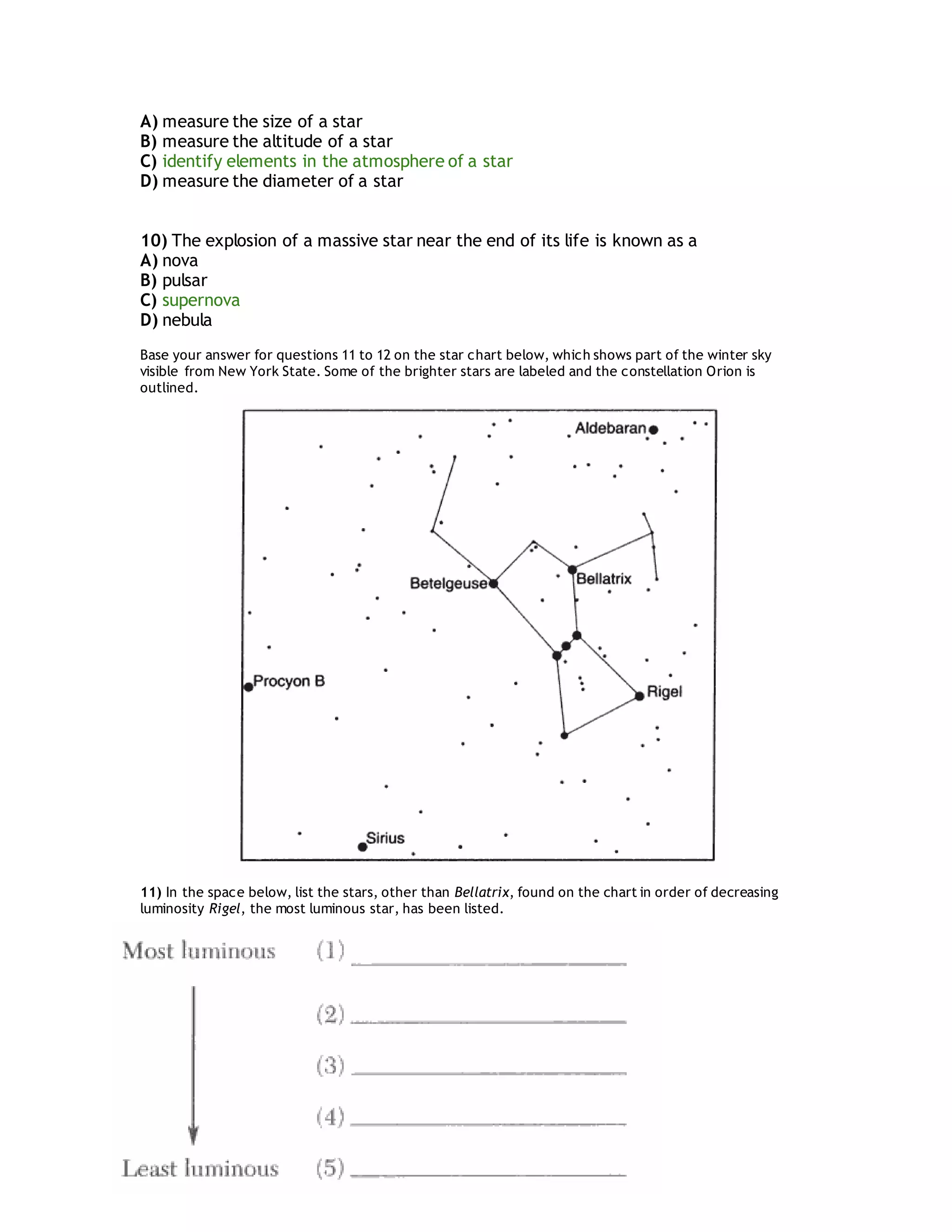 Star life cycles | DOCX