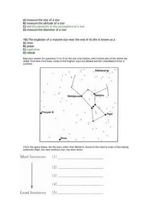 Star life cycles | DOCX