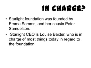 FGS BM research Starlight childrens foundation | PPTX