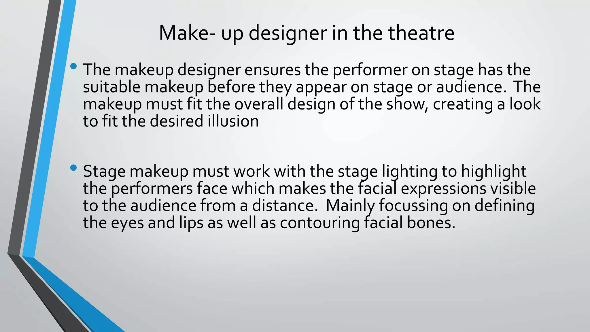 Starlight express Makeup designer | PPT