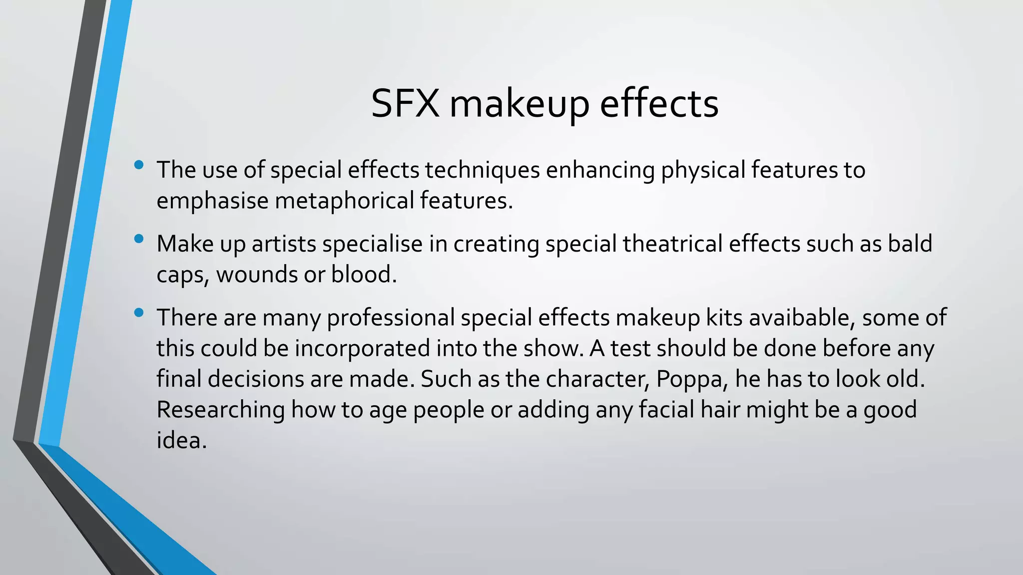 Starlight express Makeup designer | PPT