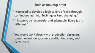 Starlight express Makeup designer | PPT