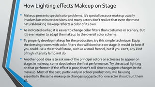 Starlight express Makeup designer | PPT