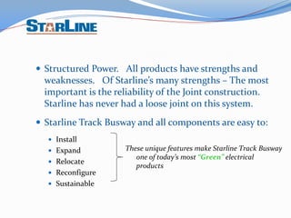 Starline presentation on power distribution in the Data Center premier ...