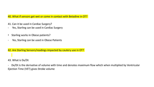 fluid management monitor - Baxter Starling | PPTX | Heart and ...