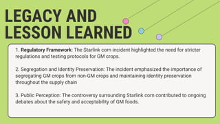 CASE STUDY ABOUT STARLINK CORN CROPS | PDF