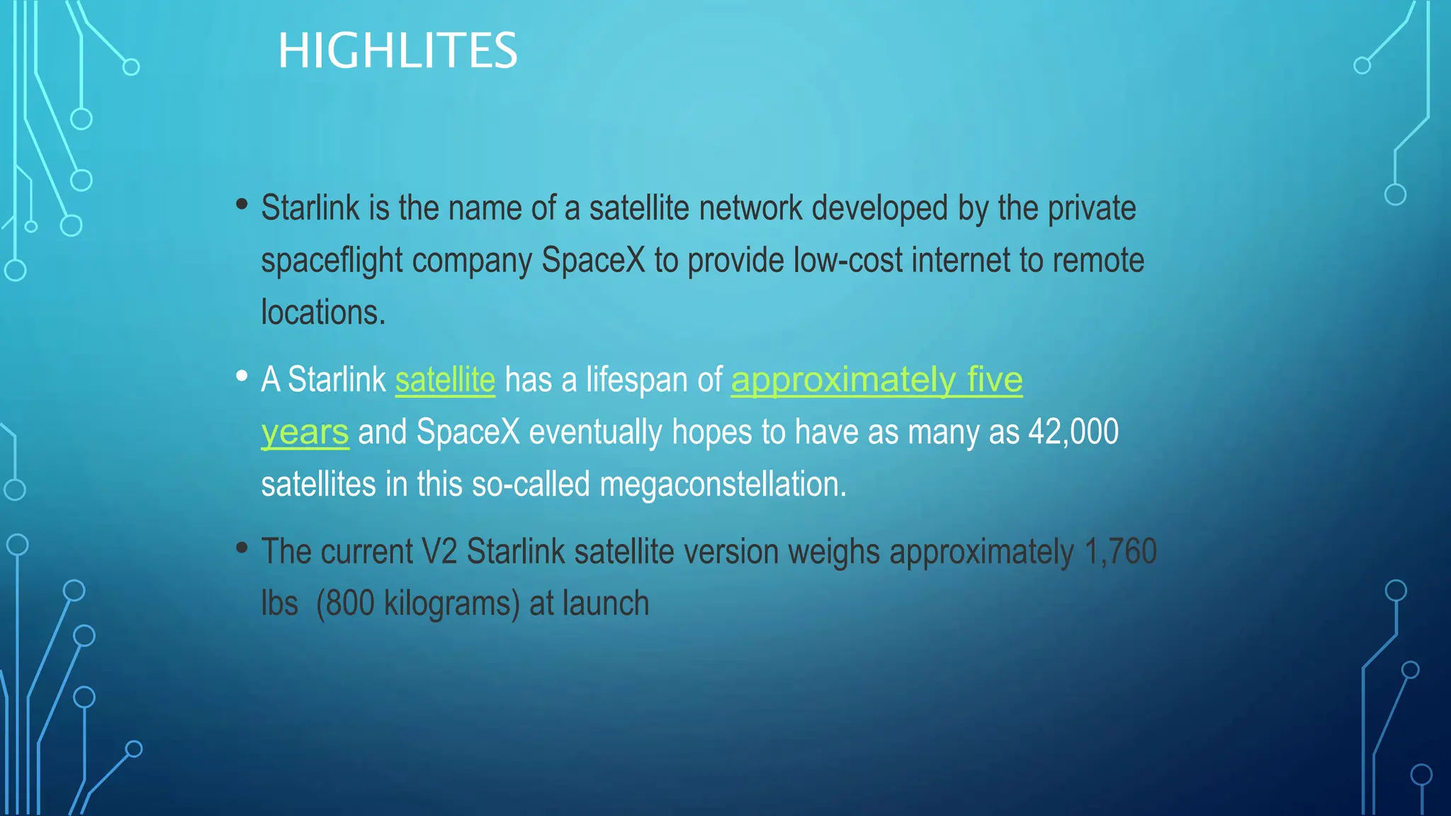 Starlink satellites Report for alls.pptx