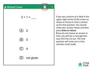 Star Math Pre Test Instructions | PPT