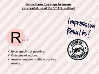 Star method to shine in interviews. | PPTX
