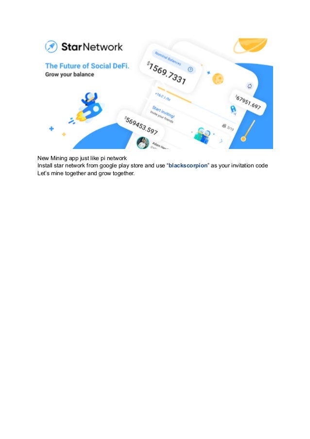 Star network mining app | PDF