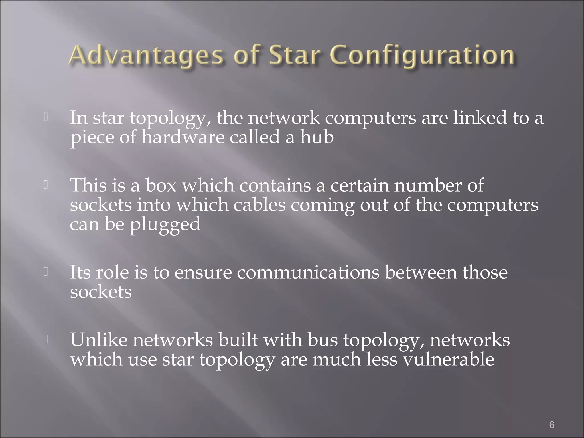 Star network and its advantages | PPT