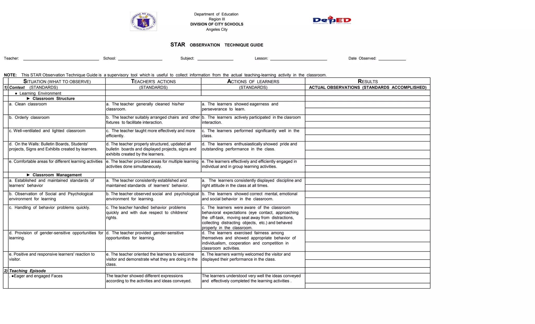 STAR Observation Technique.pdf