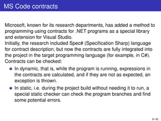 Staroletov Design by Contract, verification of Cyber-physical systems | PPT