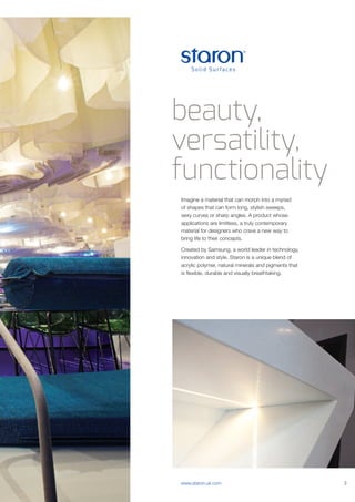 Staron Commercial brochure | PDF | Home Appliances | Home & Garden