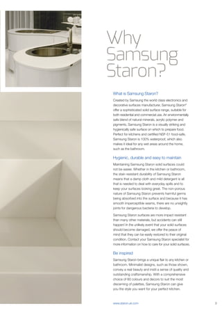 Staron Kitchen and Bathroom brochure | PDF