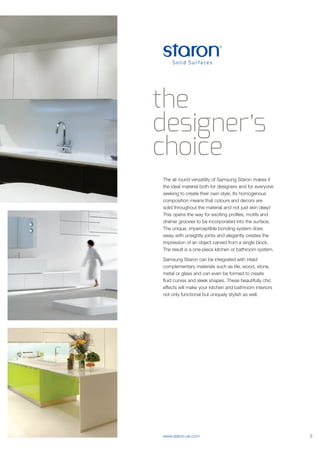 Staron Kitchen and Bathroom brochure | PDF