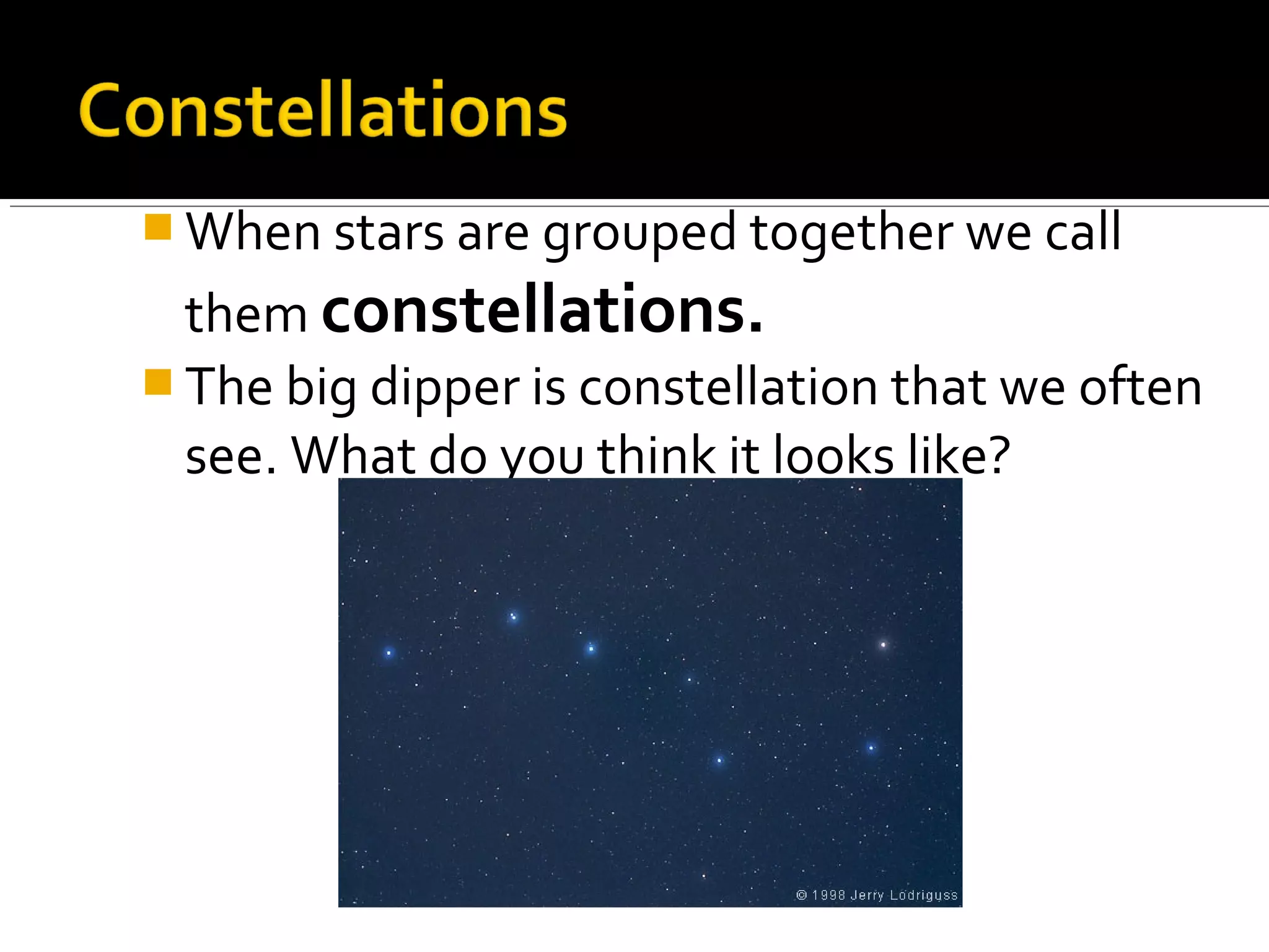 Stars and Constellations | PPT