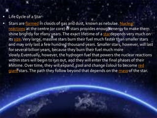 Star (Earth Science) | PPTX | Physics | Science