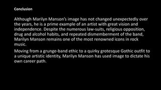 Star profile | Marilyn Manson | PPTX