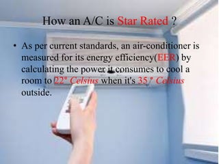 Star rating of home appliances | PPTX