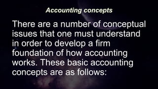 basic accounting concepts | PPTX
