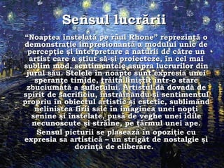 Starry Night Over the Rhone - Vincent van Gogh | PPT