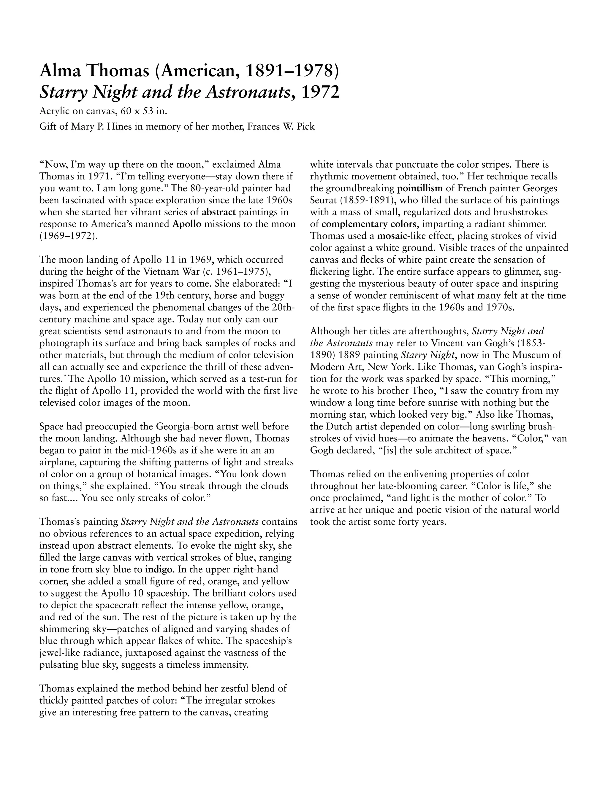 Starry Night Poster | PDF