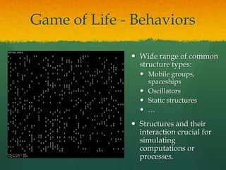 Population Dynamics in Conway’s Game of Life and its Variants | PPTX