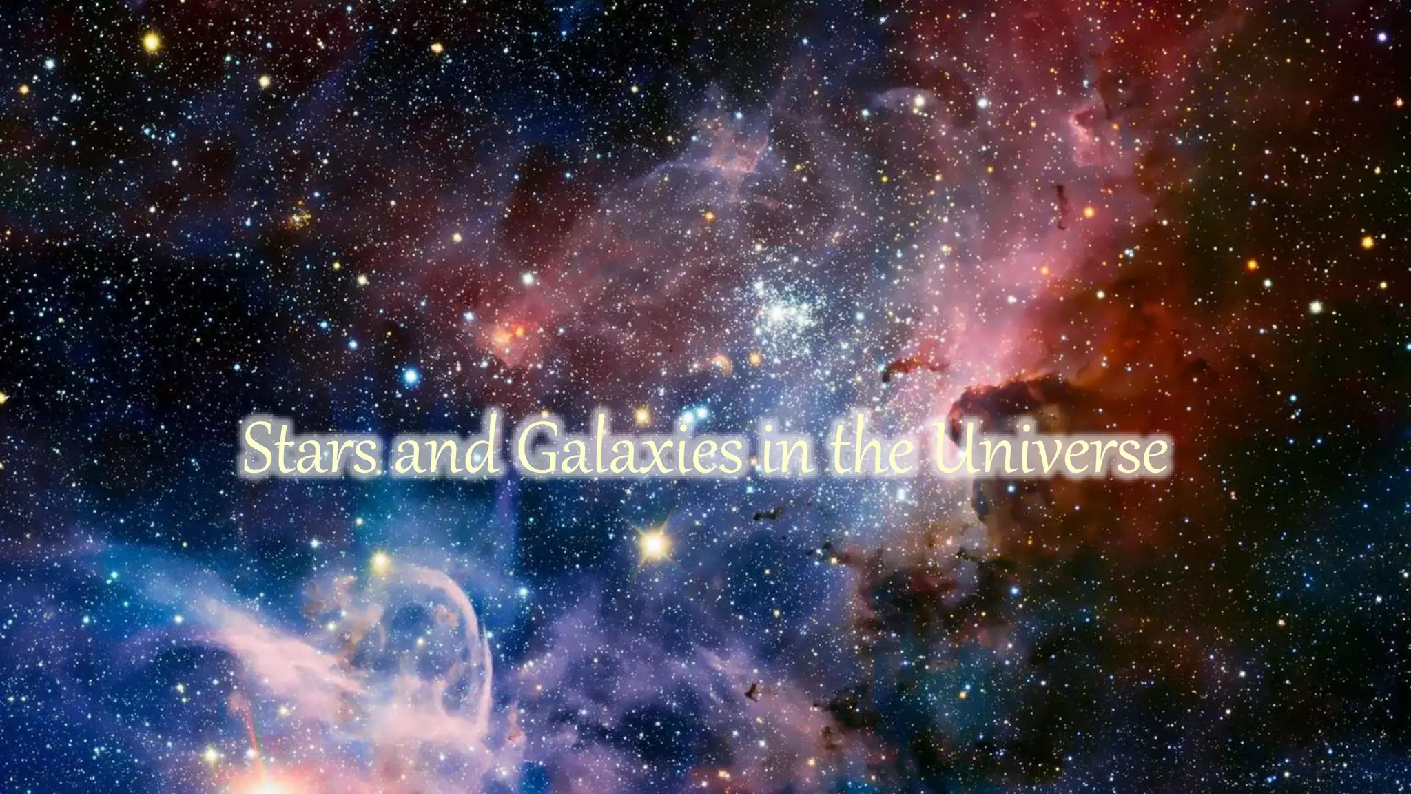 Science Form 2 Chapter 11:Stars and galaxies in the universe | PPTX ...