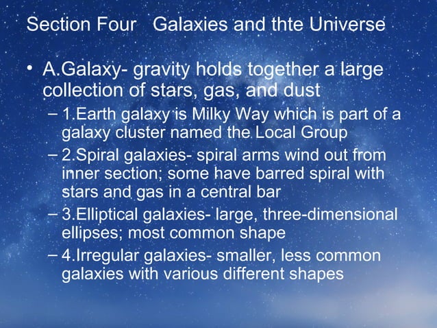 Stars and Galaxies Notes PowerPoint | PPT