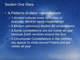 Stars and Galaxies Notes PowerPoint | PPT