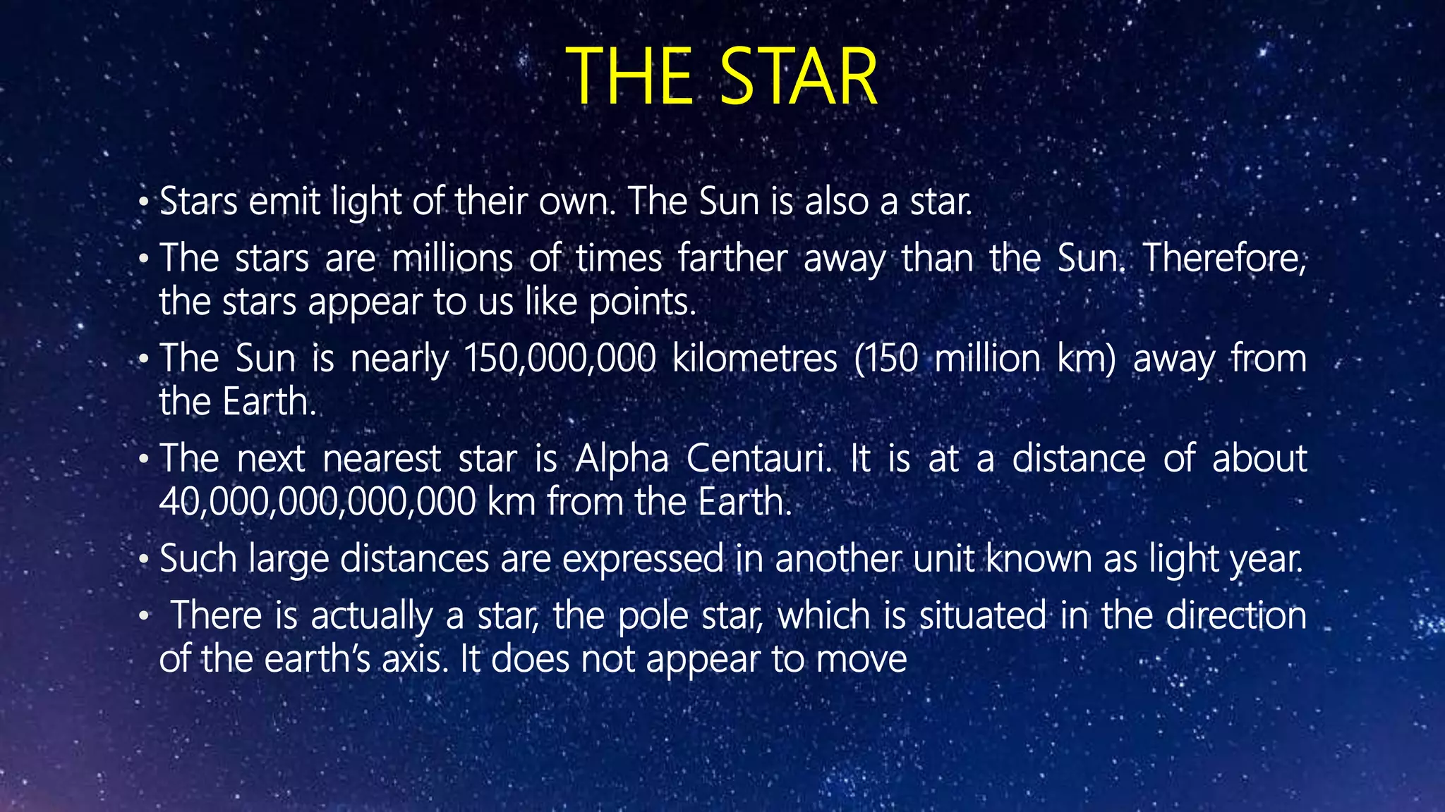 Stars and the solar system/ class8 / science / physics / ncert | PPTX