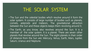 Stars and the solar system/ class8 / science / physics / ncert | PPTX