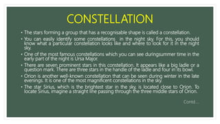 Stars and the solar system/ class8 / science / physics / ncert | PPTX