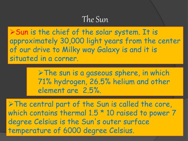 Stars and the solar System | PPT
