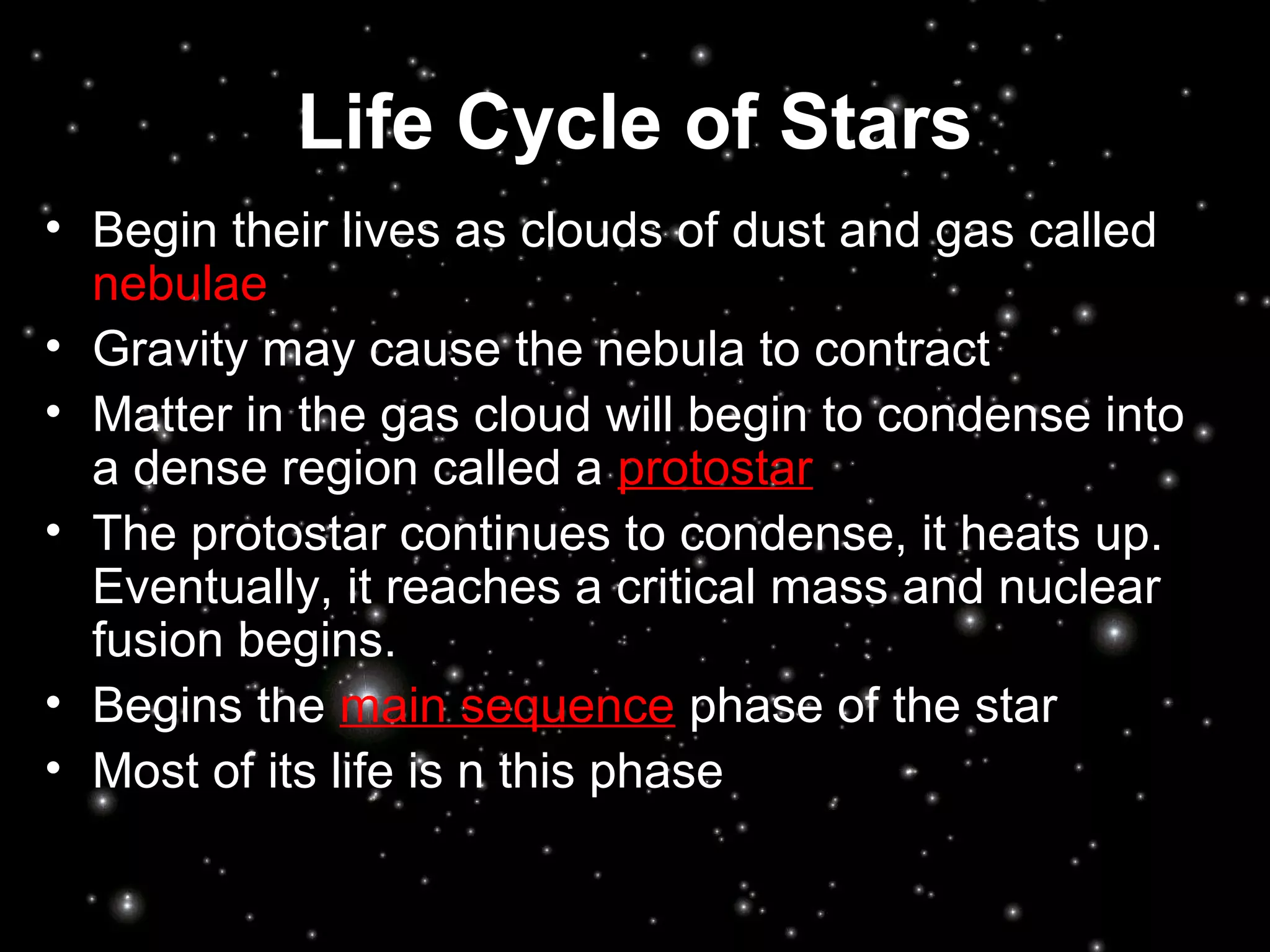 Stars, Star Life Cycle, Constellations | PPT