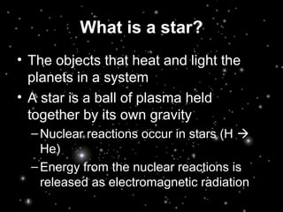 Stars, Star Life Cycle, Constellations | PPT