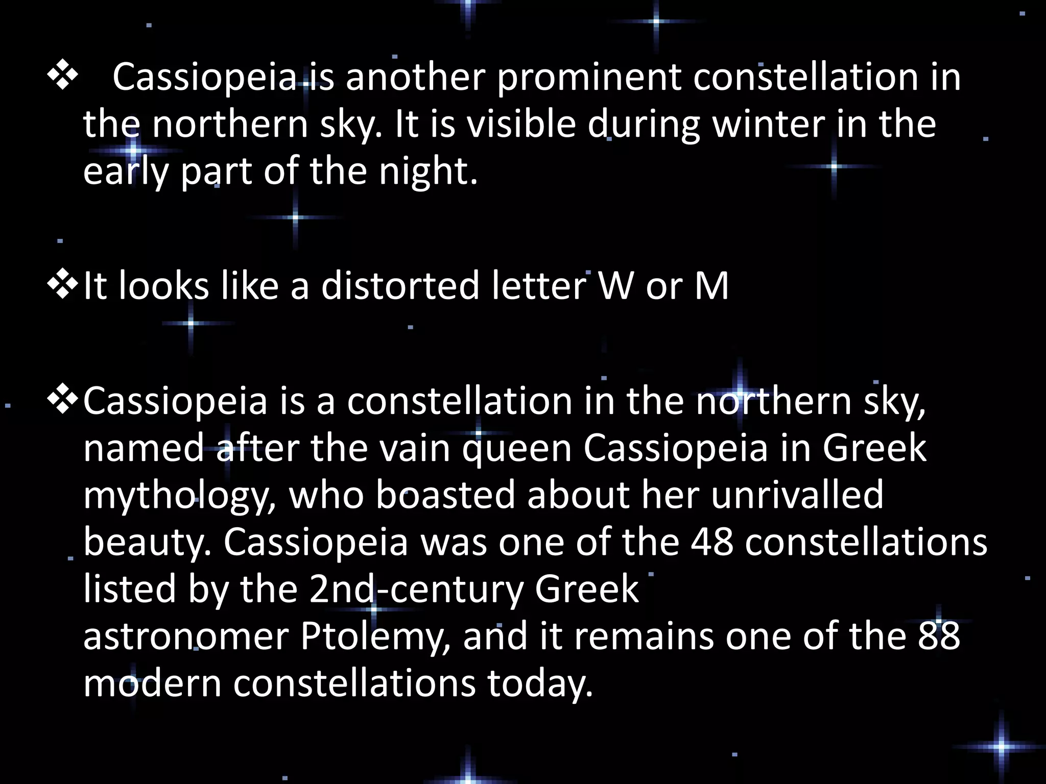Stars & constellations | PPTX