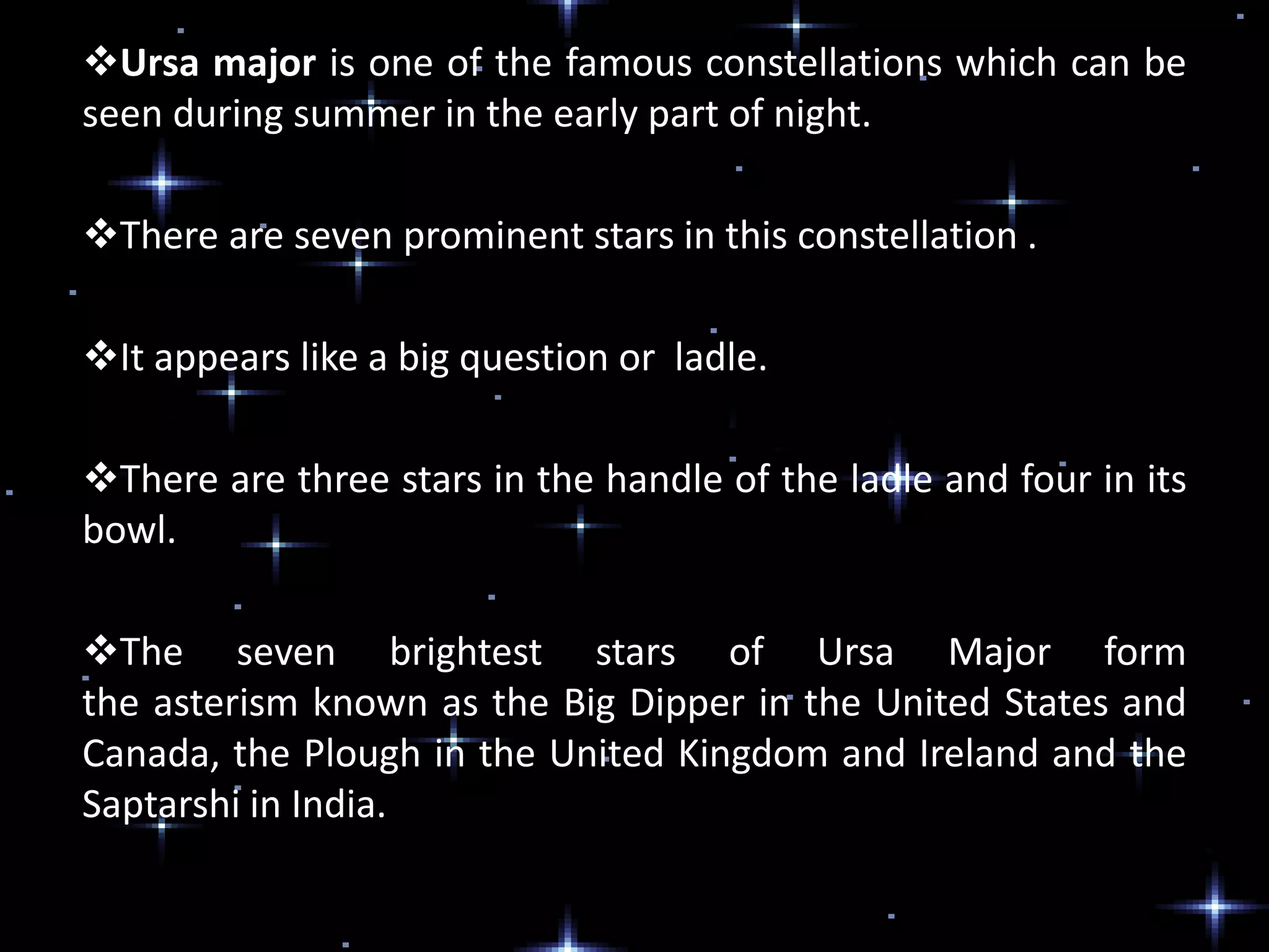 Stars & constellations | PPTX