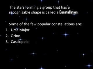 Stars & constellations | PPTX