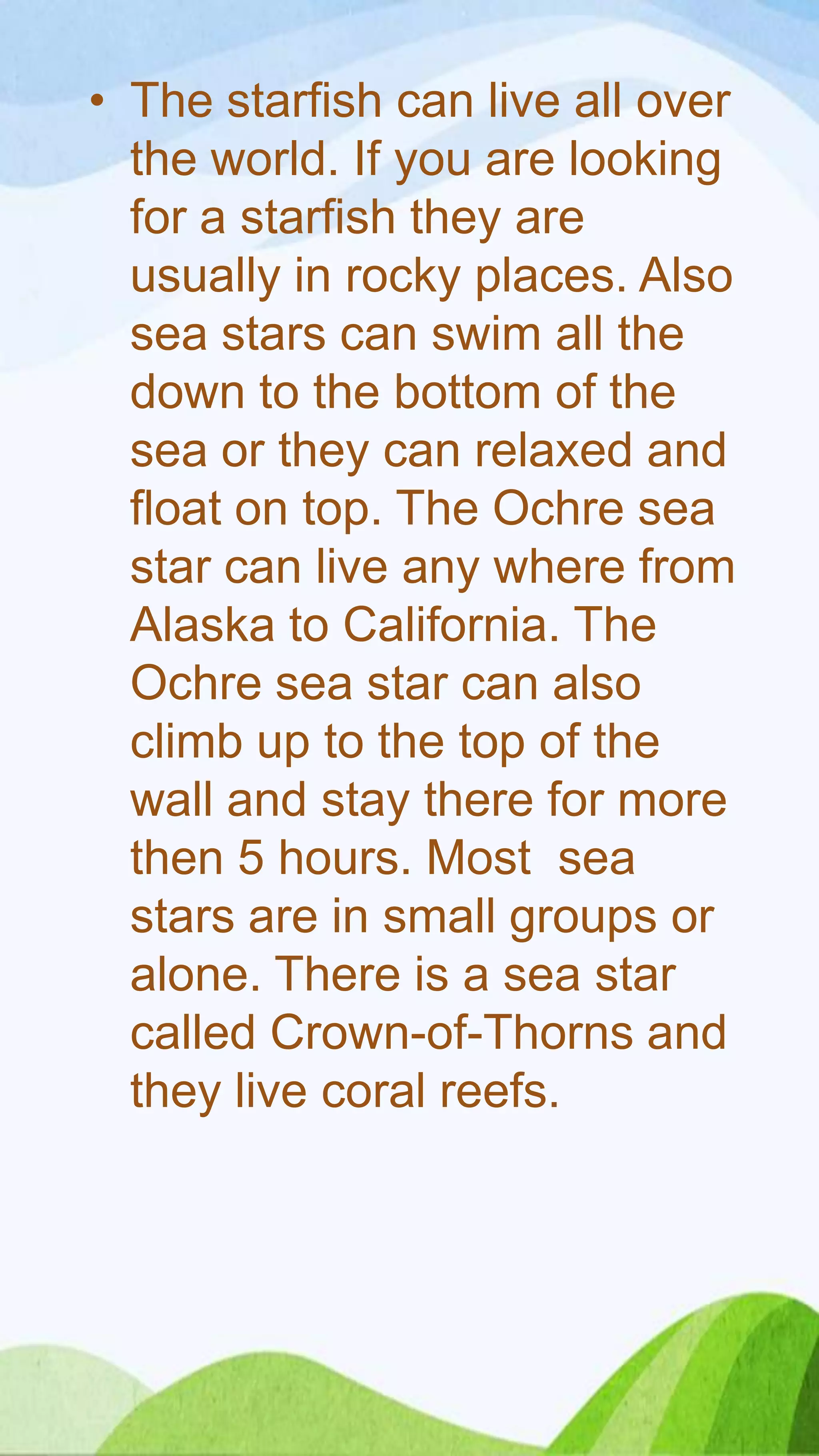 Star sea - Starfish | PDF