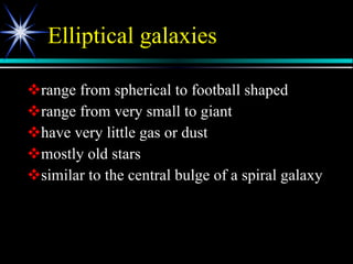 Elliptical Galaxies Football Shaped
