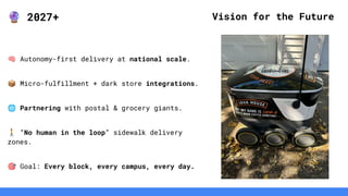 Starship Technologies: Timeline from 2014–2026 | PDF