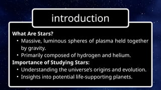 Stars in the Galaxy (stars and constellations) | PPTX