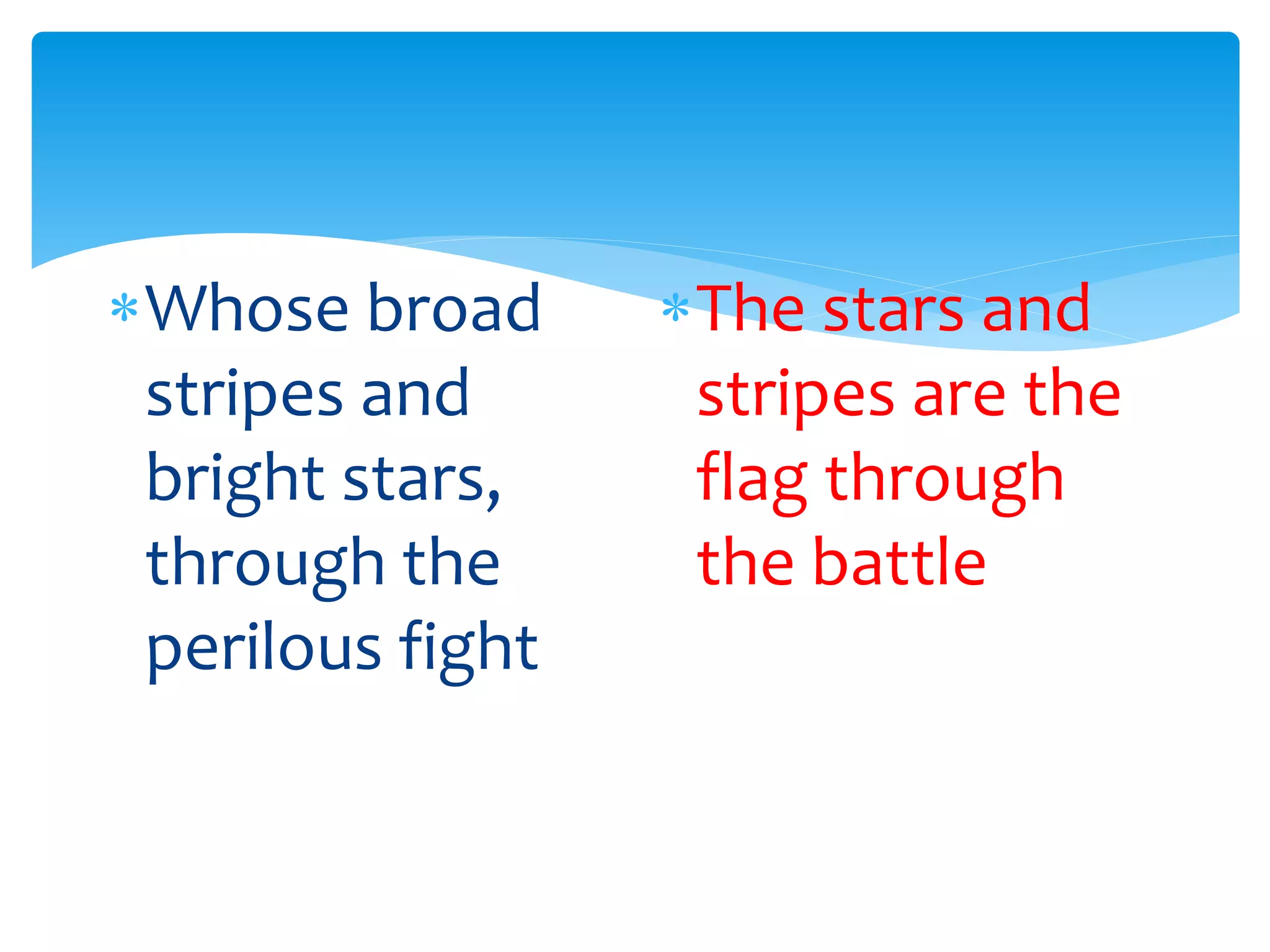 Star spangled banner | PPTX