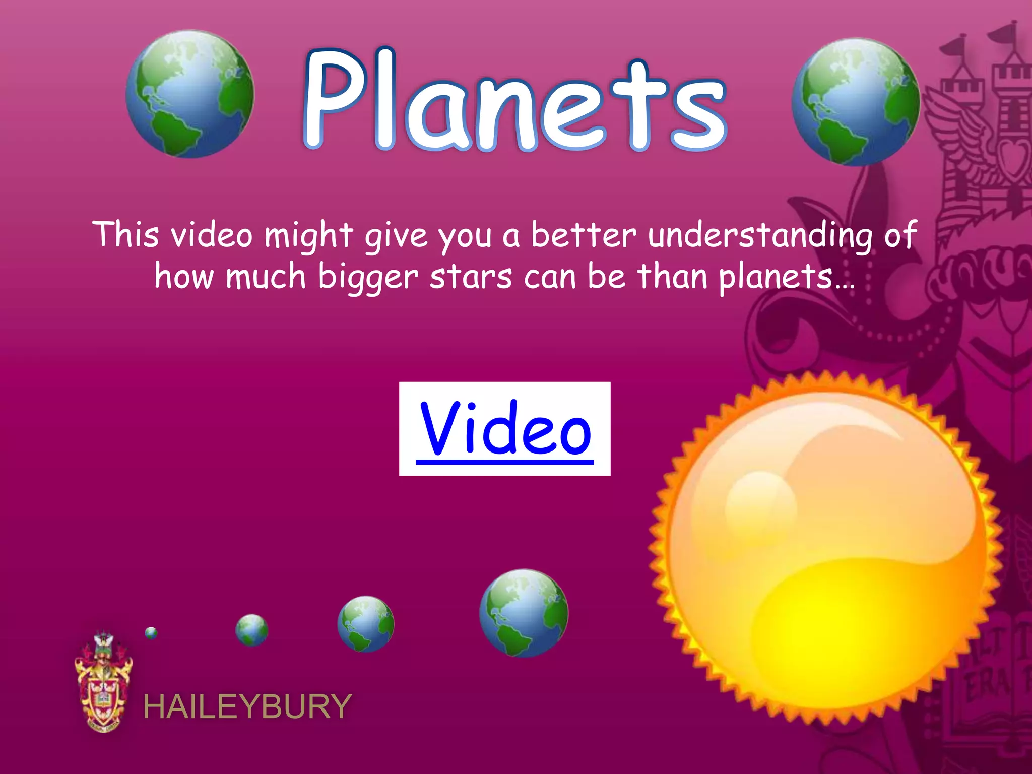 Comparing stars and planets. | PPTX