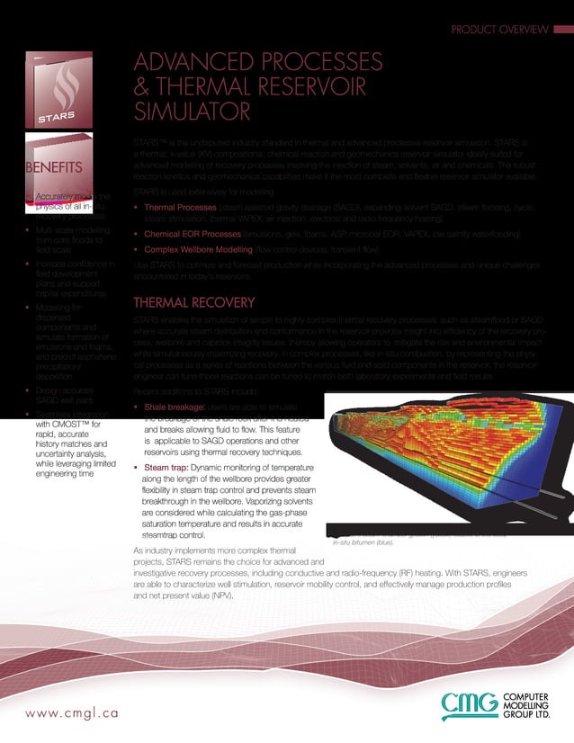 STARS - Thermal & Advanced Processes Reservoir Simulator by CMG | PDF ...