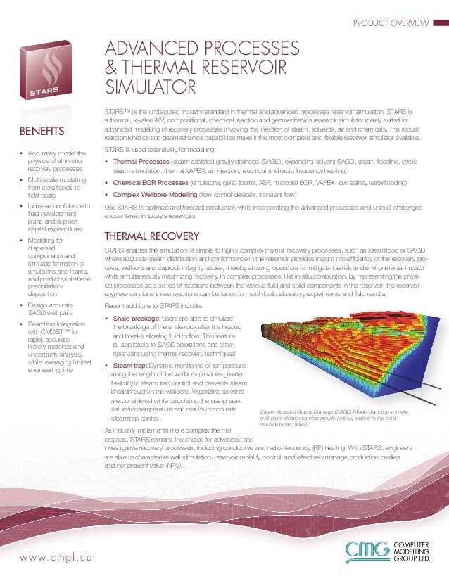 STARS - Thermal & Advanced Processes Reservoir Simulator by CMG