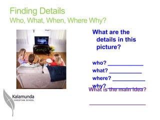 Y1 Stars revision strategy 2 main idea finding details 1 tg | PPTX