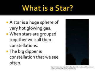 SCIENCE SIX LESSON OR PRESENTATION ON Stars_true.pptx